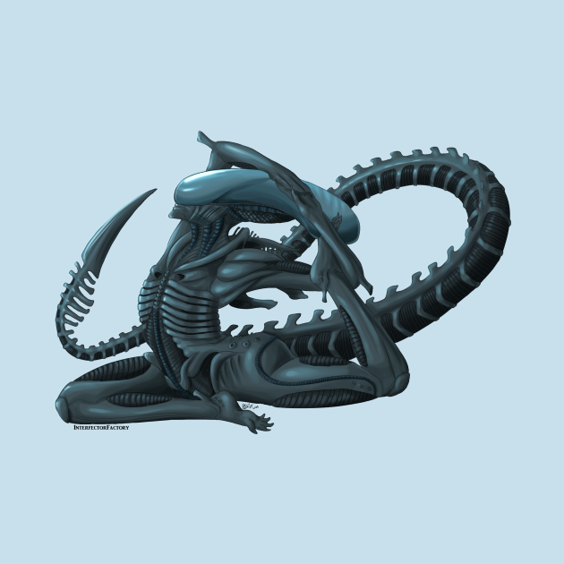 Alien yoga - Xenomorph - T-Shirt | TeePublic