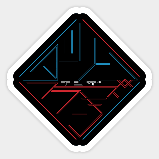 Darling in The Franxx Anime neon logo - Darling In The Franxx - Sticker ...