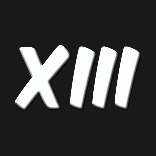 white XIII logo - Jaugustus - Hoodie | TeePublic