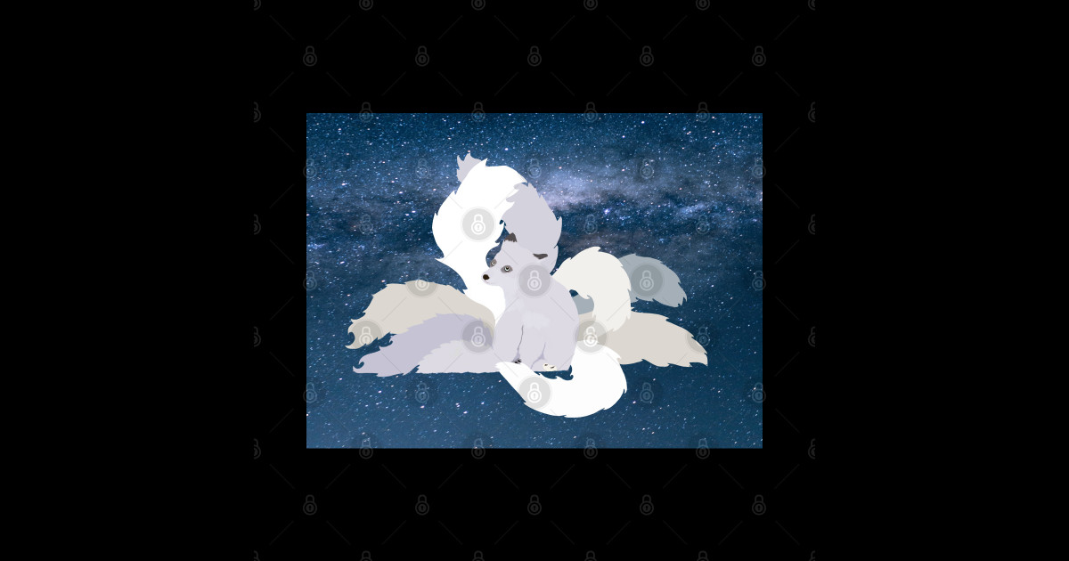 9 tailed Fox Kyuubi no Kitsune CUTE - 9 Tailed Fox - Sticker | TeePublic