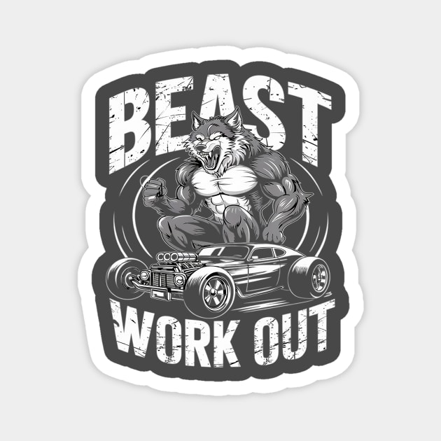 Beast Workout Wolf Lifting Weights Gym Fitness Muscles - Beast Workout ...