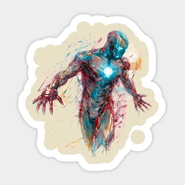 Iron man energy - Iron Man - Sticker | TeePublic