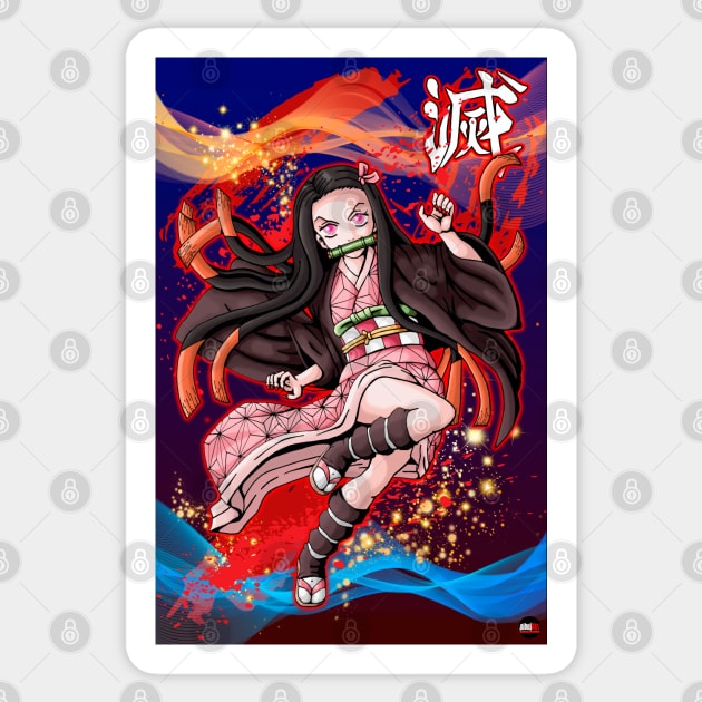 Demon Slayer Nezuko - Demon Slayer Nezuko - Sticker | TeePublic