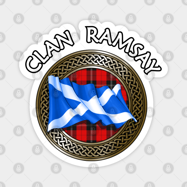 Clan Ramsay Crest & Tartan Knot - Ramsay - Magnet | TeePublic