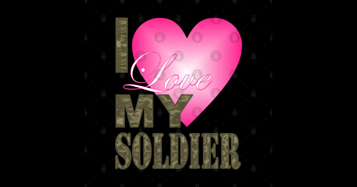 1980s camo camouflage I Love My Soldier Military Family - Military ...