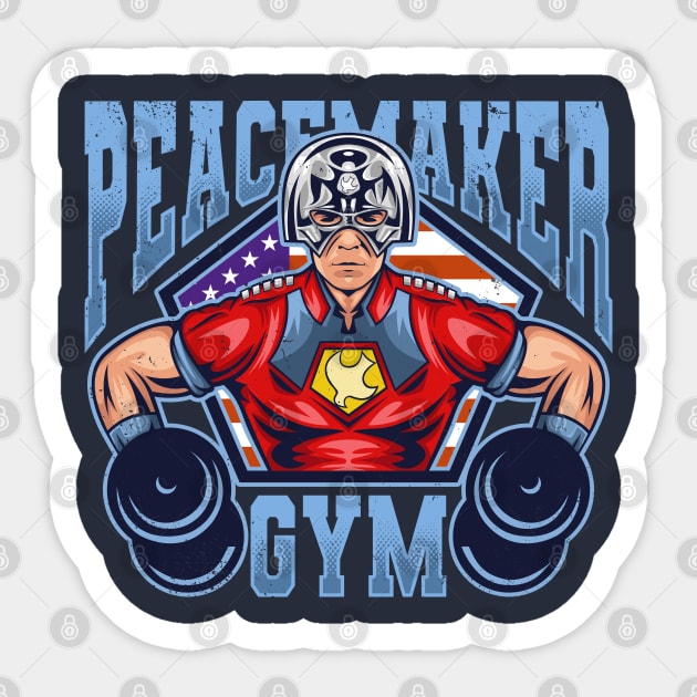 Peacemaker Gym - Peacemaker - Sticker | TeePublic