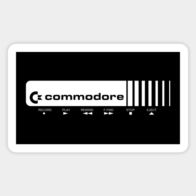 Commodore 1530 C2N Datasette Light T-Shirt - Commodore 64 - Sticker ...