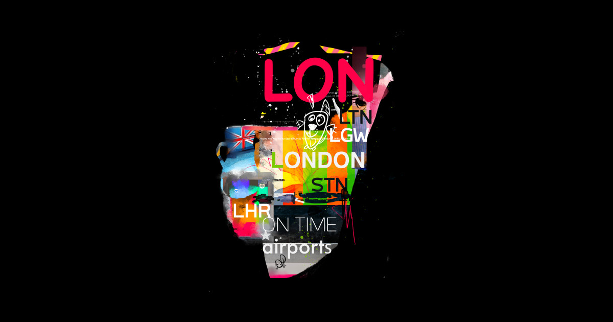 London modern collage design - United Kingdom - Sticker | TeePublic