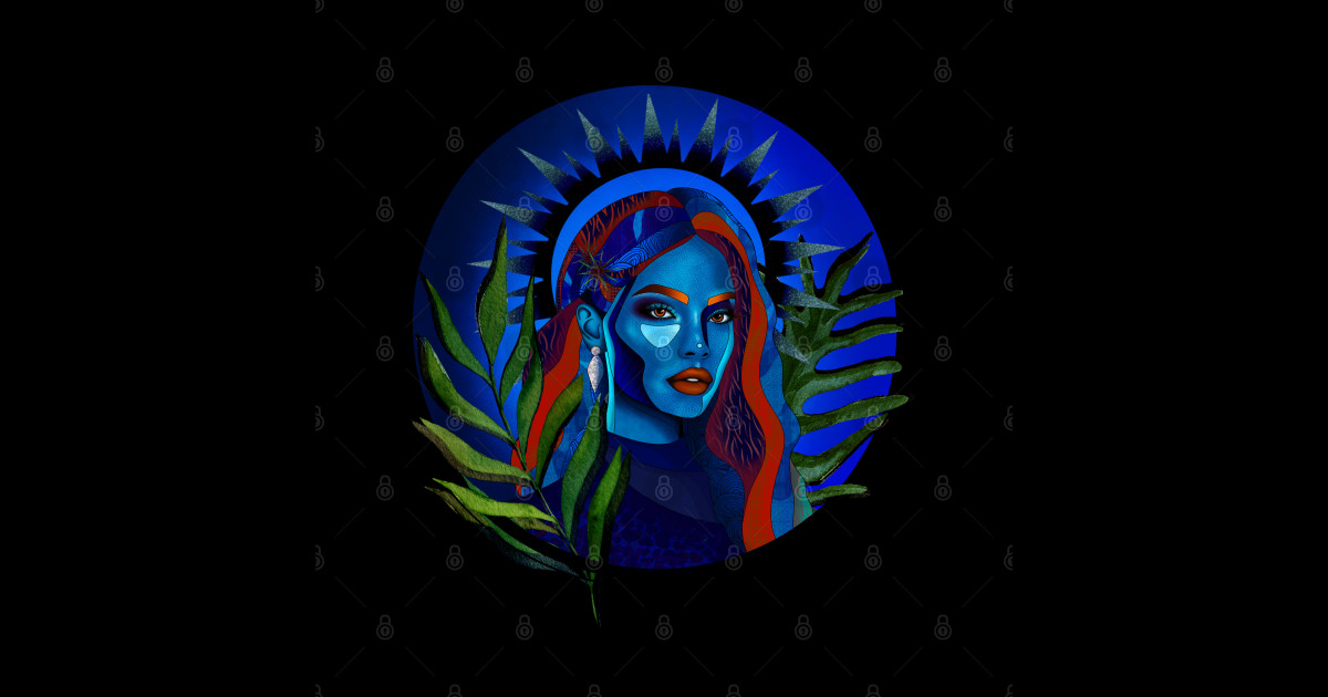 Deep Sea Queen - Sea - Sticker | TeePublic