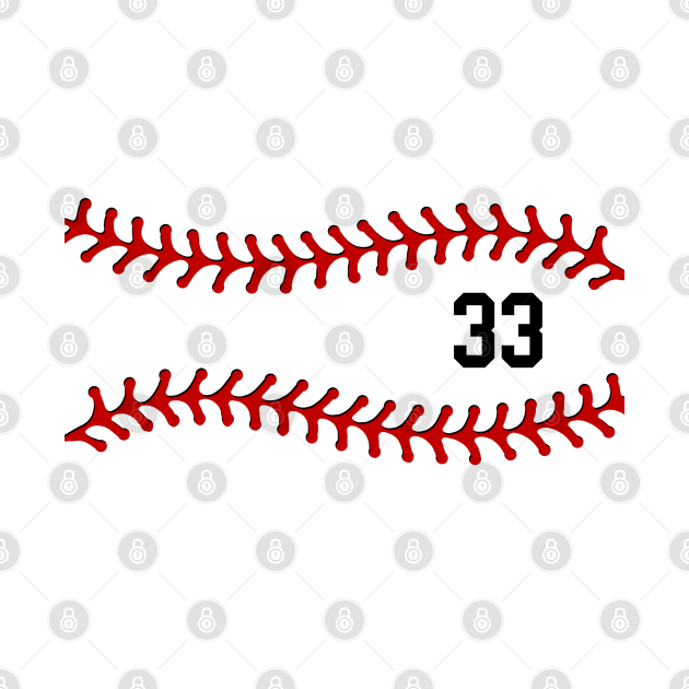 Baseball Laces Team Jersey Number 33 Mask #33 - Baseball Number 33 Mask ...