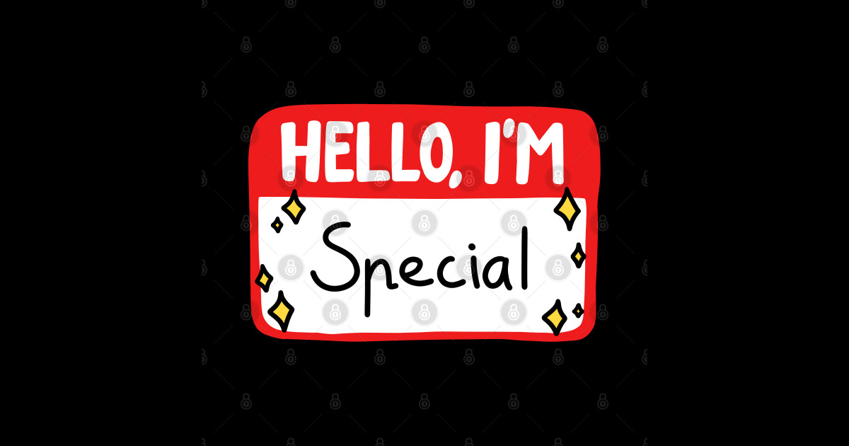 Hello I'm special - Hello Im - Sticker | TeePublic