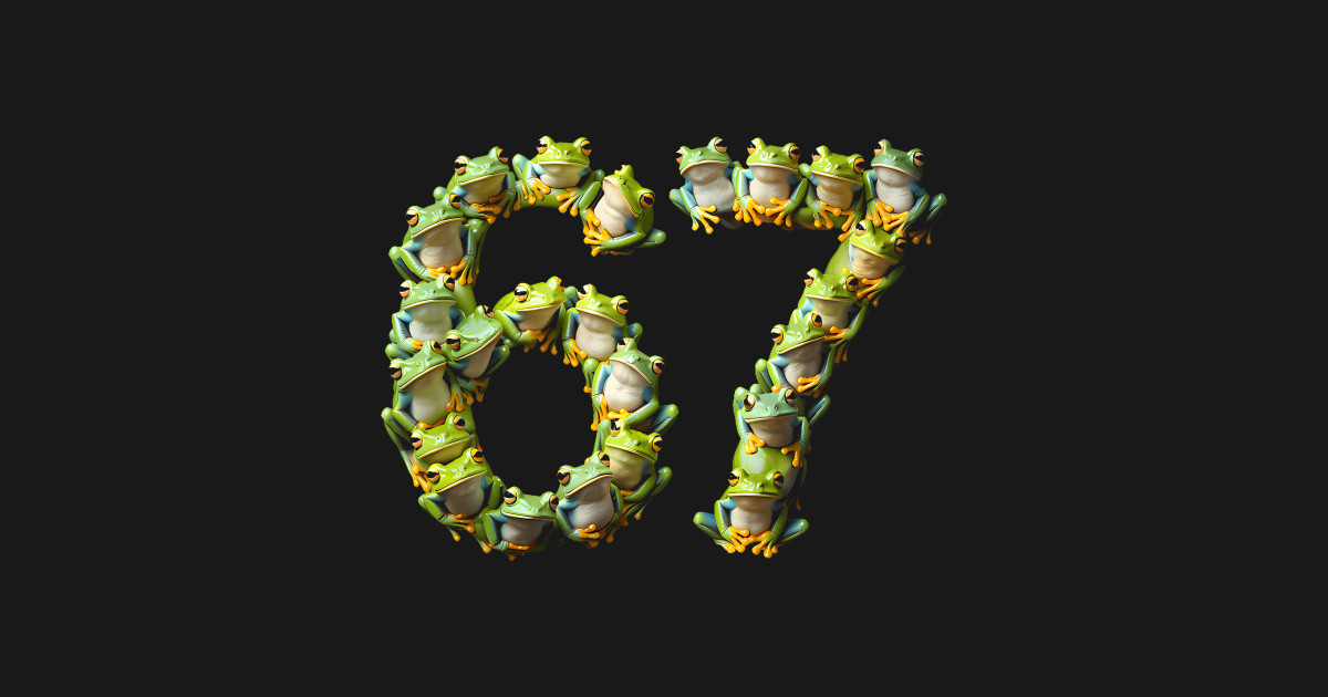 67 Six Seven Frogs Brainrot Viral Meme Halloween Funny - Frog Meme - T ...