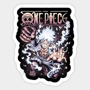 Monkey Luffy Gear 5 Anime Stickers for Sale | TeePublic
