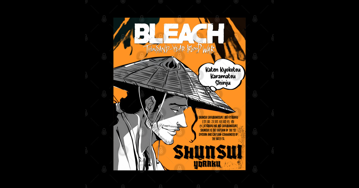 Captain Head Shunsui Kyoraku Bankai Mode - Bleach - Sticker | TeePublic