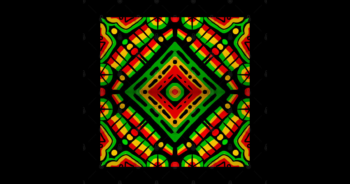 Rasta Pattern - Rasta - Posters and Art Prints | TeePublic