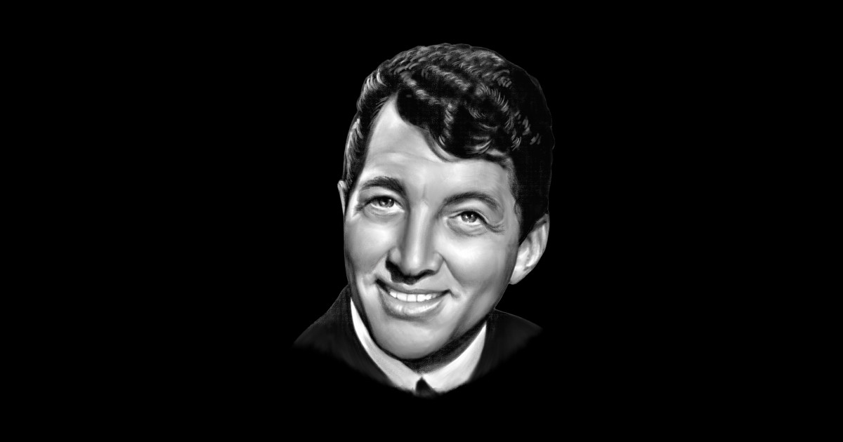 The portrait of Dean Martin - Singer - Sticker | TeePublic