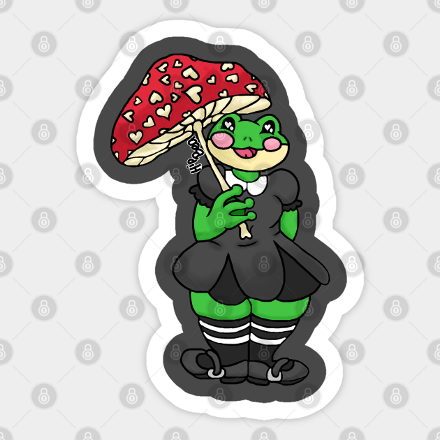 Thicc Frog GF - Frog - Sticker | TeePublic