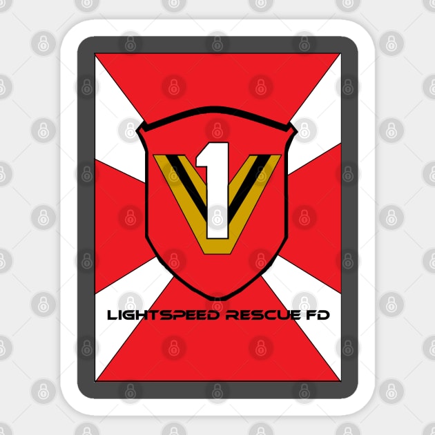 Lightspeed Rescue FD - Power Rangers Lightspeed Rescue - Sticker ...