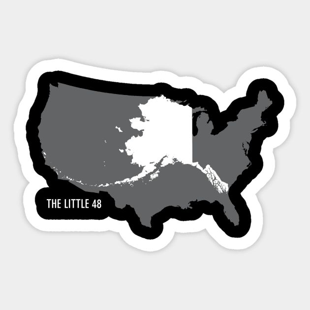 The Little 48 - Alaska - Sticker | TeePublic