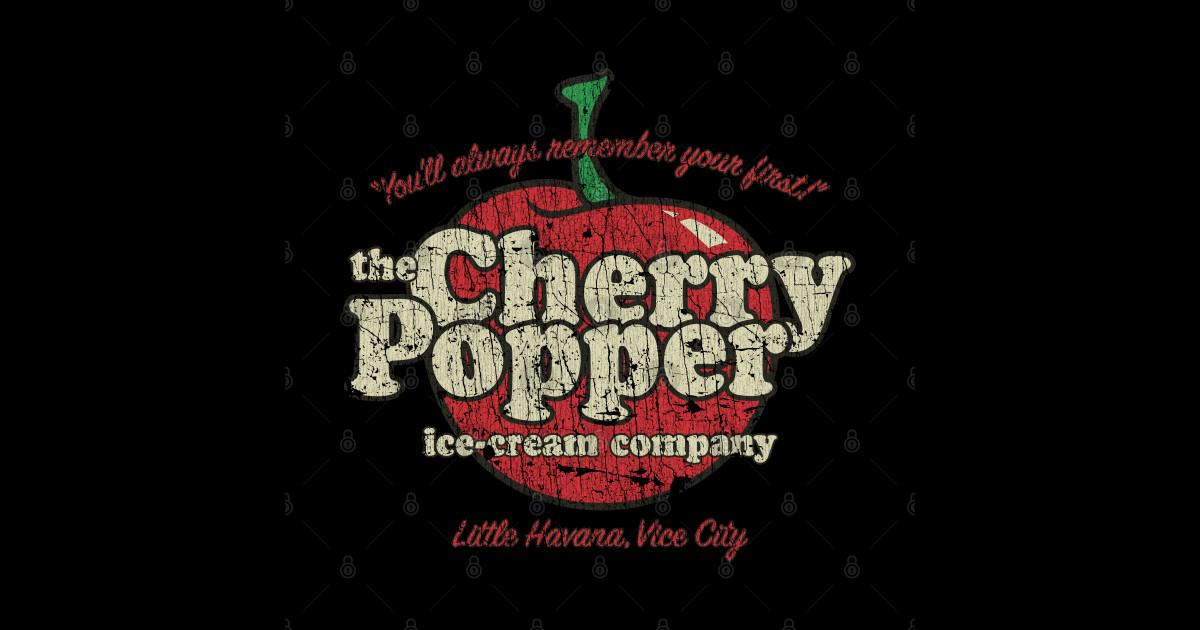 The Cherry Popper Ice Cream Company 1984 - Gta - Posters and Art Prints ...