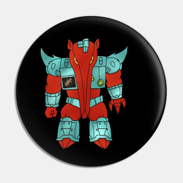 Battle Beast Antic Anteater - Battle Beasts - Pin | TeePublic