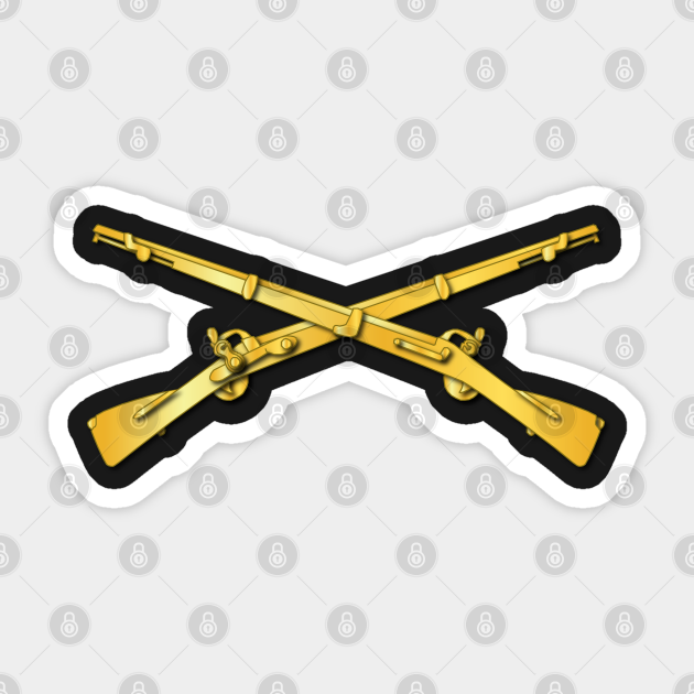 Army - Infantry Branch - Crossed Rifles - Army Infantry Branch Crossed ...
