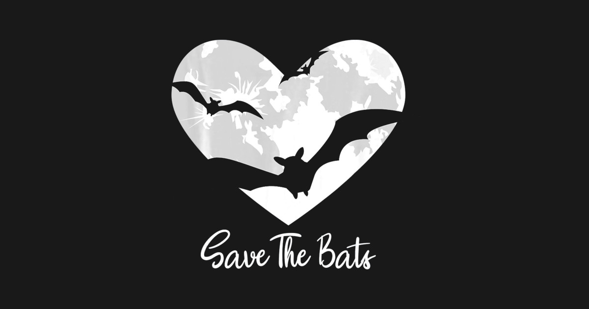 Bat Save The Bats Awareness Appreciation Full Moon Halloween - Bat Save ...