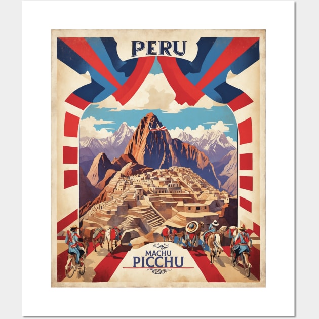 Peru Machu Picchu Tourism Vintage Poster - Peru - Posters and Art ...