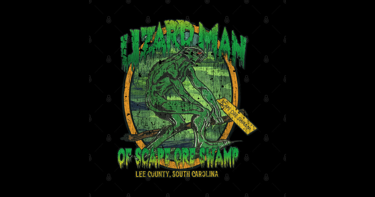 Lizard Man of Scape Ore Swamp 1988 - Vintage - Swamp Monster - Sticker ...