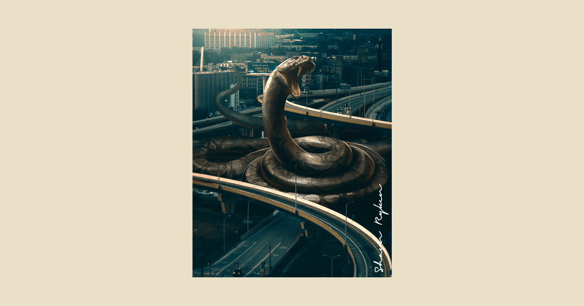 Snake Bridge - Surreal - T-Shirt | TeePublic