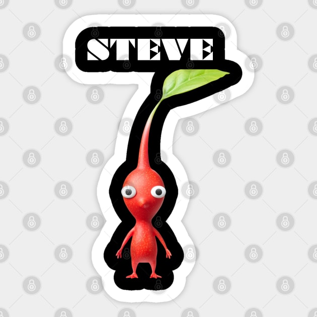 Pikmin Steve, the trooper! - Pikmin - Sticker | TeePublic