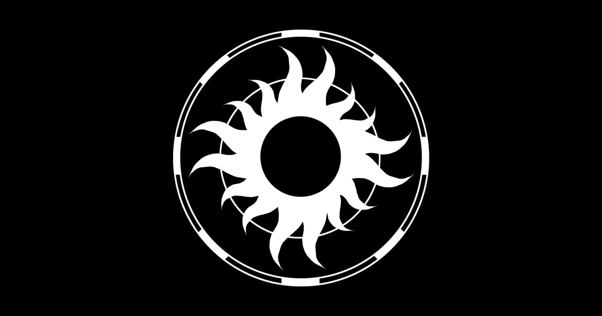 Sun - Original Logo Banner Sigil - Light Design for Dark Backgrounds ...