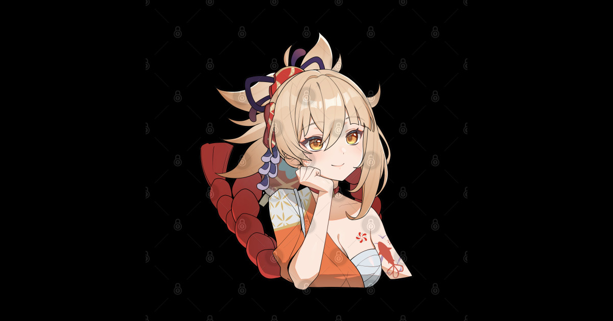 Yoimiya Sticker - Anime And Manga - Sticker | TeePublic