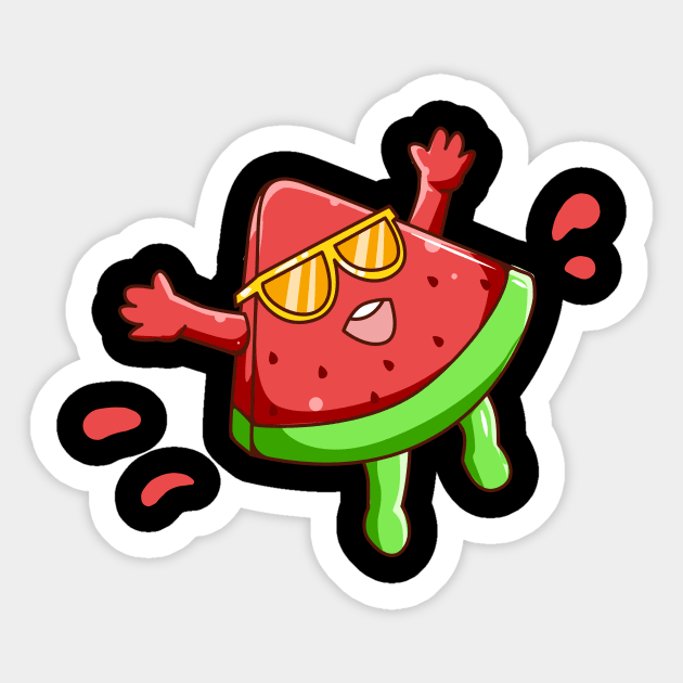 Slice Of Watermelon - Happy Watermelon Day - Sticker | TeePublic