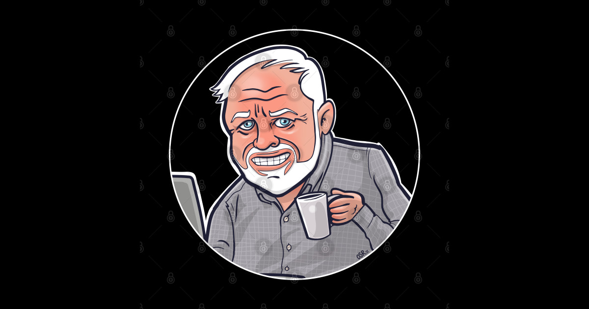 Meme Hide the Pain Harold - Meme - Sticker | TeePublic