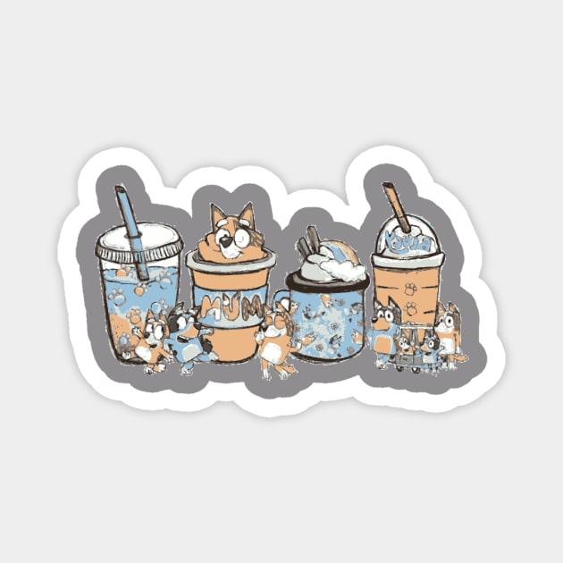 Boba Bliss: A Bubbly Family Adventure with Bluey - Bluey - Magnet ...