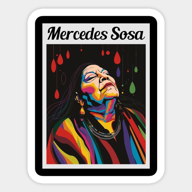 MERCEDES SOSA MUSICIAN - Mercedes Sosa Musician - Sticker | TeePublic