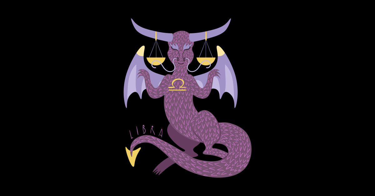 Libra Dragon - Libra - Sticker | TeePublic