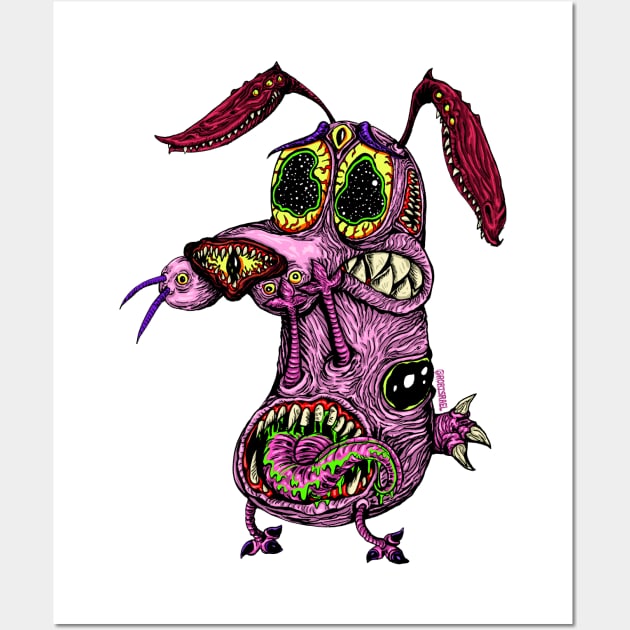 Scared Dog - Dog - Posters and Art Prints | TeePublic