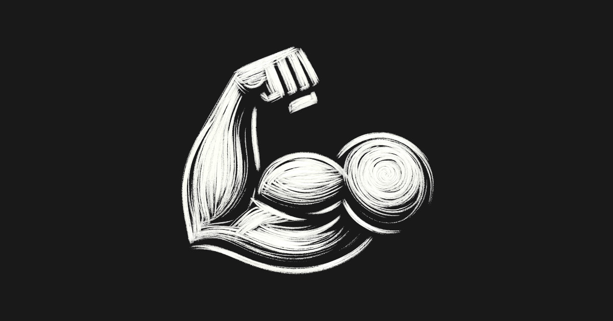 Bulging Bicep - Muscles - T-Shirt | TeePublic