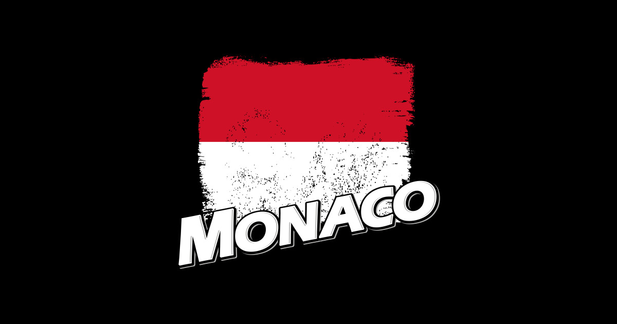 Monaco flag - Monaco - Sticker | TeePublic