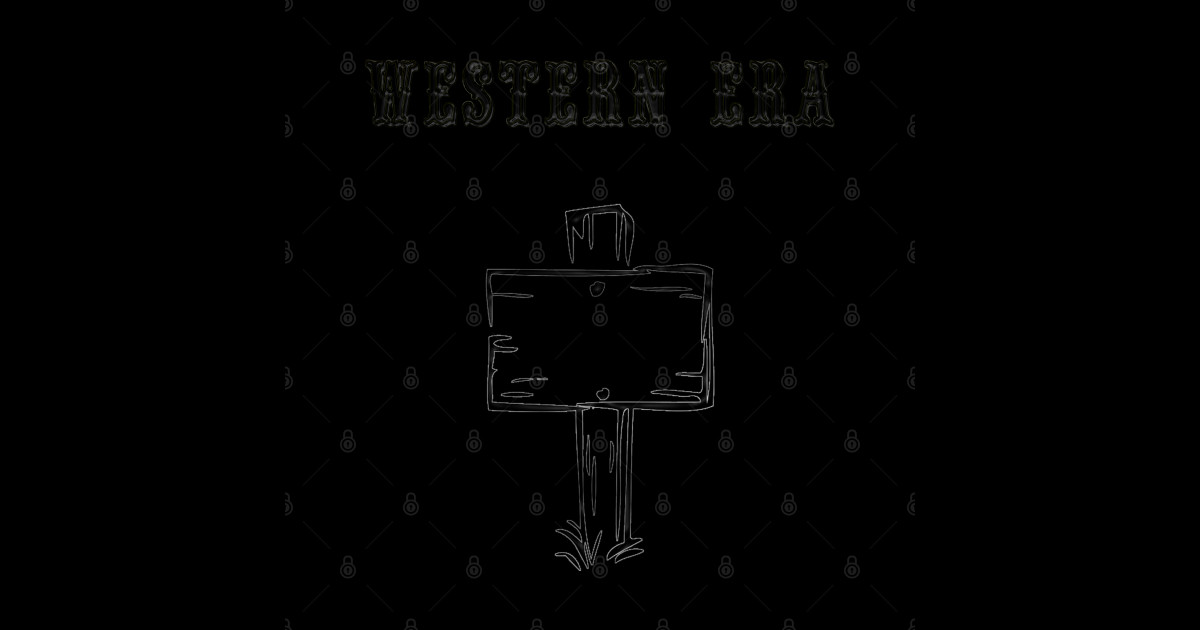 Western Era - Wooden Cross - Wooden Cross - Sticker | TeePublic