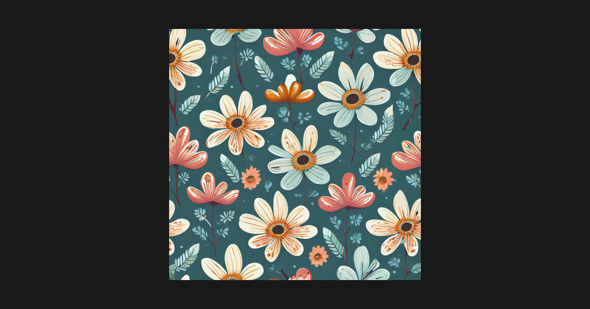 Cute Floral Pattern - Flowers - T-Shirt | TeePublic