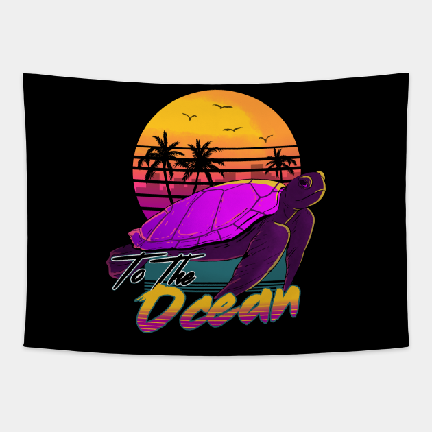 Vsco Girl Sea Turtle Synthwave Vaporwave ocean Retro Wave - Vsco Girl ...