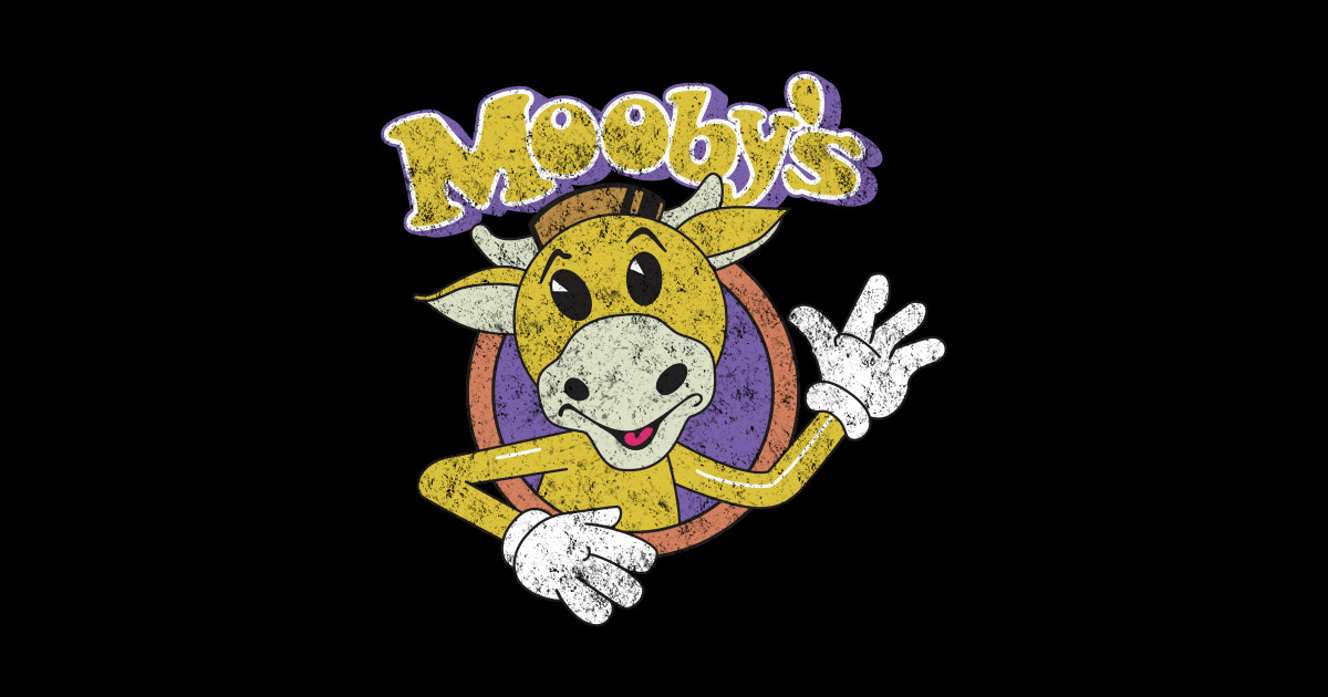 Mooby's Logo (distressed) - Moobys - T-Shirt | TeePublic
