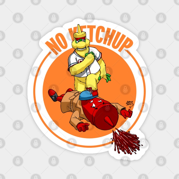 Squeeze vs Ketchup - Chicago Dogs - Magnet | TeePublic