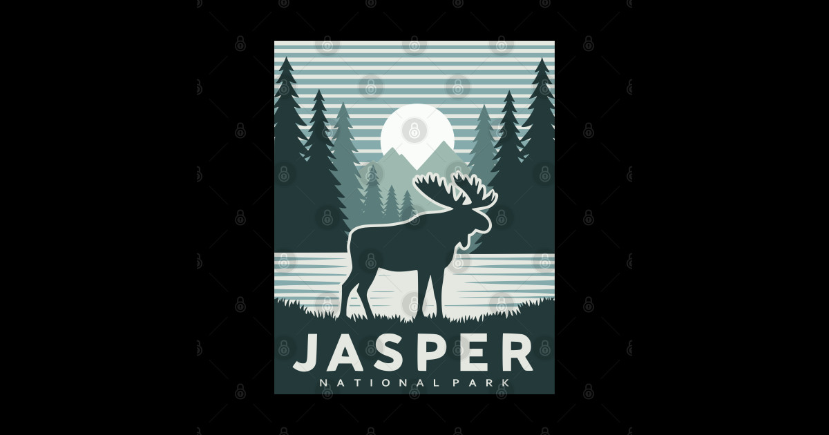 Jasper National Park - Jasper National Park - Sticker | TeePublic