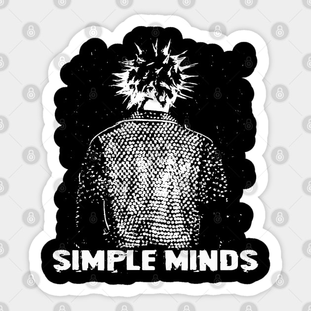 simple minds get punk - Simple Minds - Sticker | TeePublic