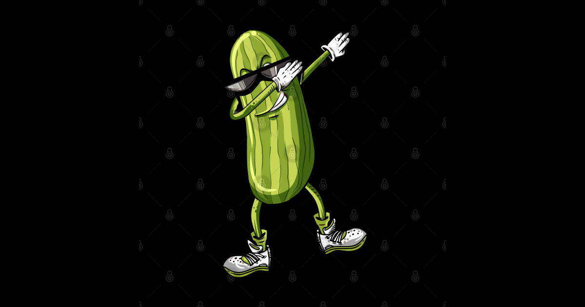 Dabbing Pickle Dancing Dab Dance Funny Pickle - Pickle - Tapestry ...