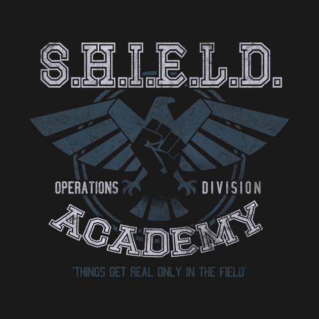 Shield Academy (Ops. Division) - Light Print - Marvel - T-Shirt | TeePublic